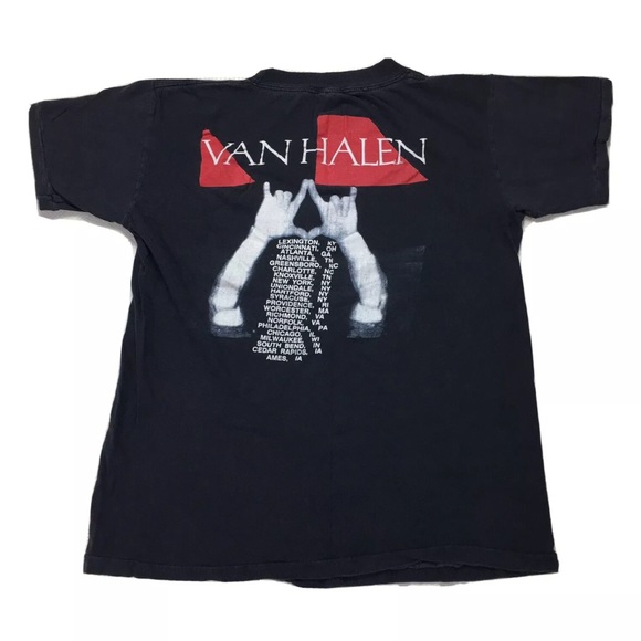Shirts | Rare 1988 Vintage Van Halen Ou812 Tour Tee Shirt | Poshmark